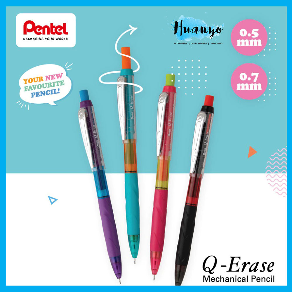 Pentel Q-Erase Mechanical Pencil 0.5MM | Shopee Malaysia