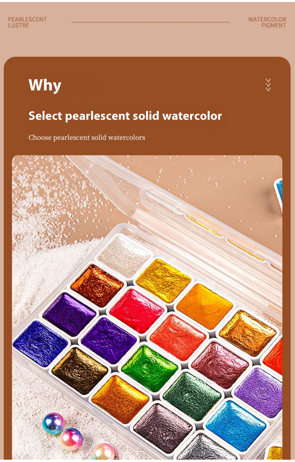 60 color pearl watercolor pigment Dunhuang gold watercolor art student ...