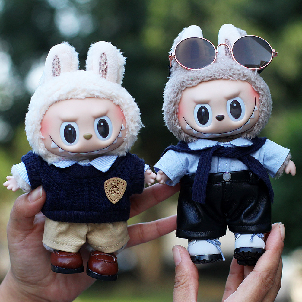 For Labubu V2 V1 Plush Idol Clothes Outfit Accessories College Cultural ...