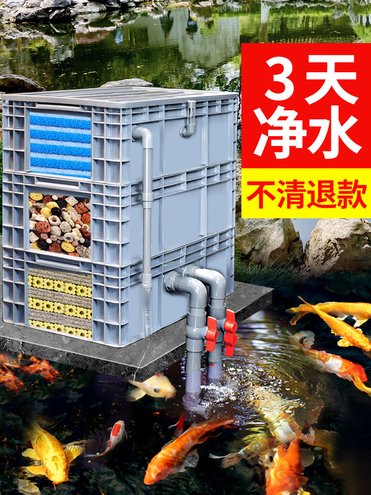 Exclusive Customized Fish Tank Turnover Box Filter Box Fish Pond Drip ...