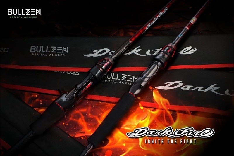2025 BULLZEN DARK FIRE SPINNING BAITCASTING BC FISHING ROD CASTING ROD ...