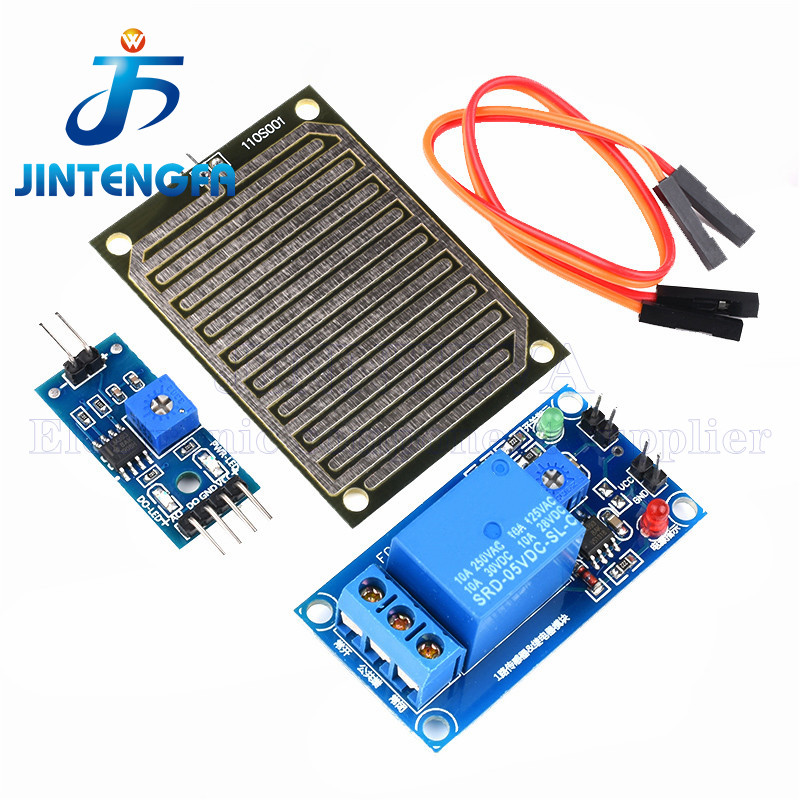 Snow Raindrops Detection Sensor Module Rain Weather Module Humidity For Arduino Relay Control ...