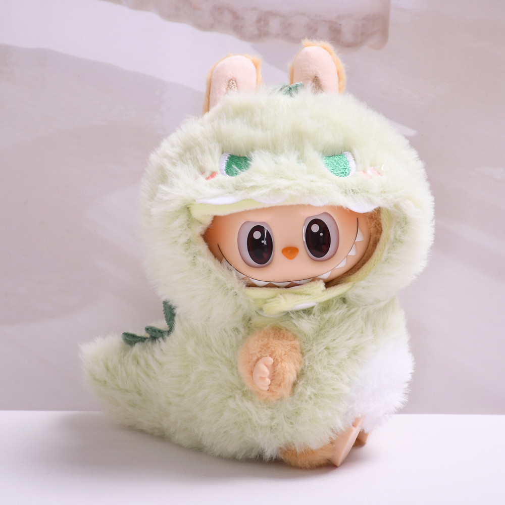 [Clothes only] For 17 CM Pendant Labubu of Bee Dinosaur Shark Costume ...