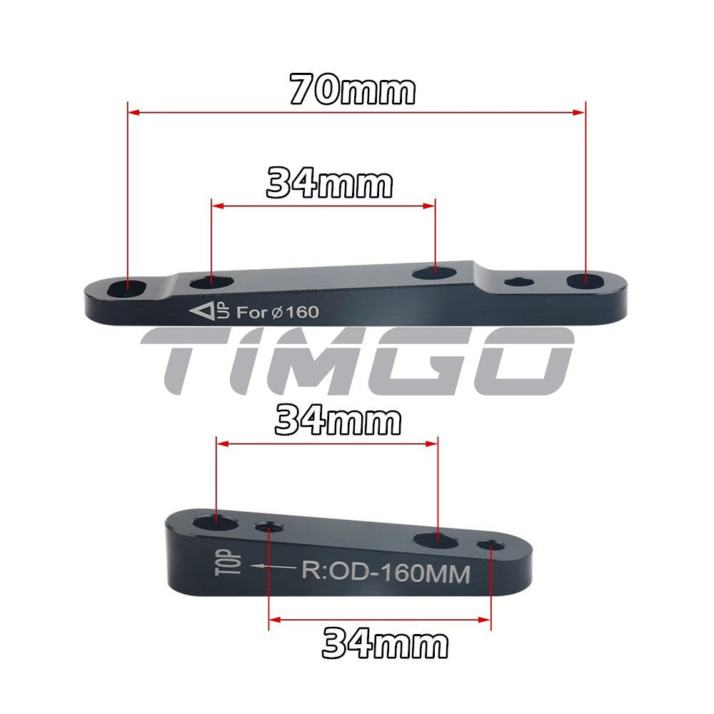 Road Bike Adaptor 140/160mm Hydraulic Mechanical Disc Rotor Adapter ...