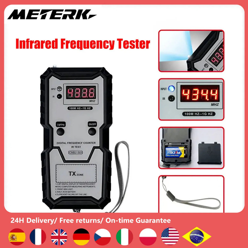 Car Keys Infrared Frequency Tester 100M-1GHZ 4-bit Digital Electronic ...