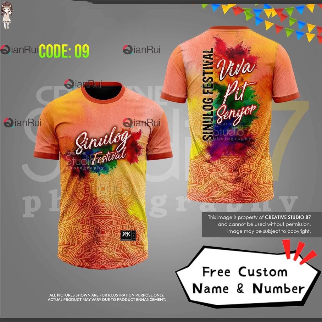 2025 New 【Free Custom Name & Number】SINULOG SHIRT FULL SUBLIMATION FOR ...