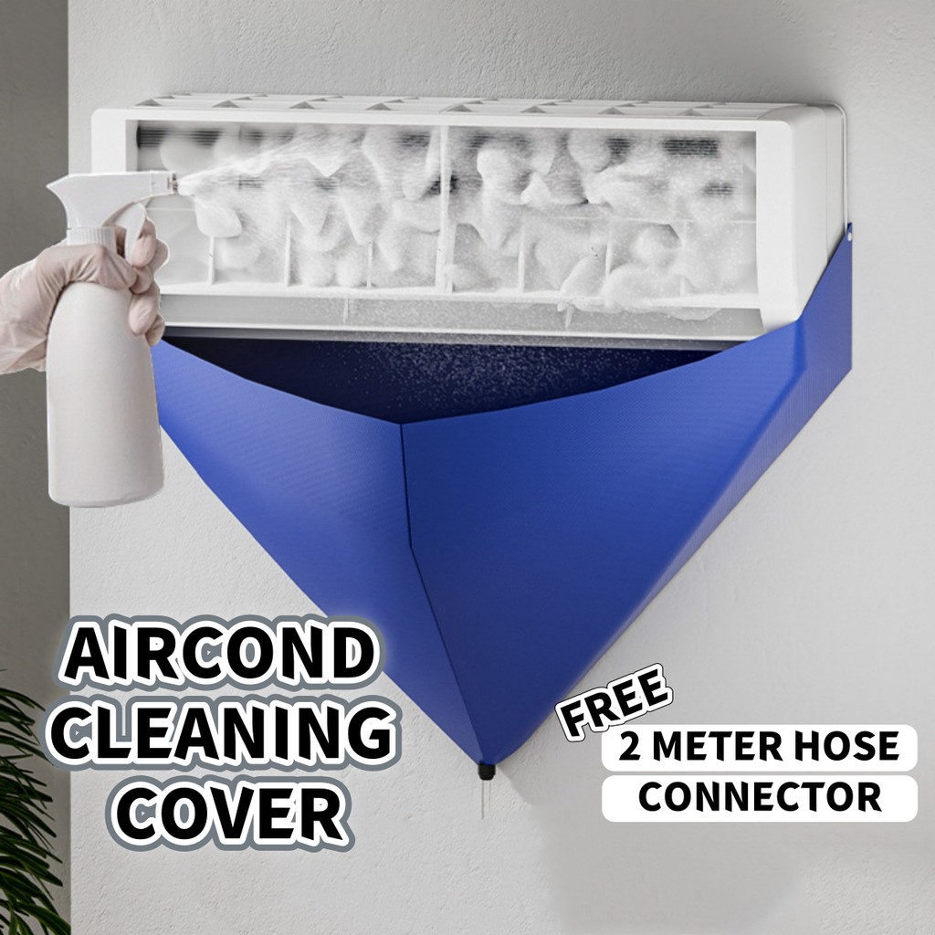 Aircond Cleaning Cover Reuseable Canvas Aircondition Thicken PVC ...