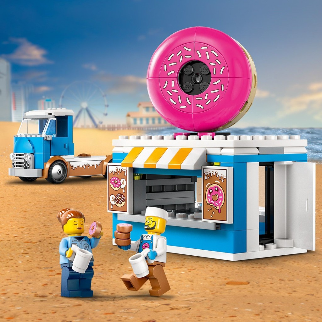 LEGO 60452 City Donut Truck Building Toy Set (196 Pieces) | Shopee Malaysia