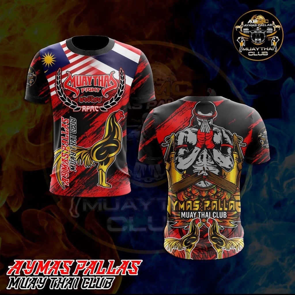 fashion shirt Thai Sublimation Tshirt Muay | Baju Muay Thai | Shopee ...
