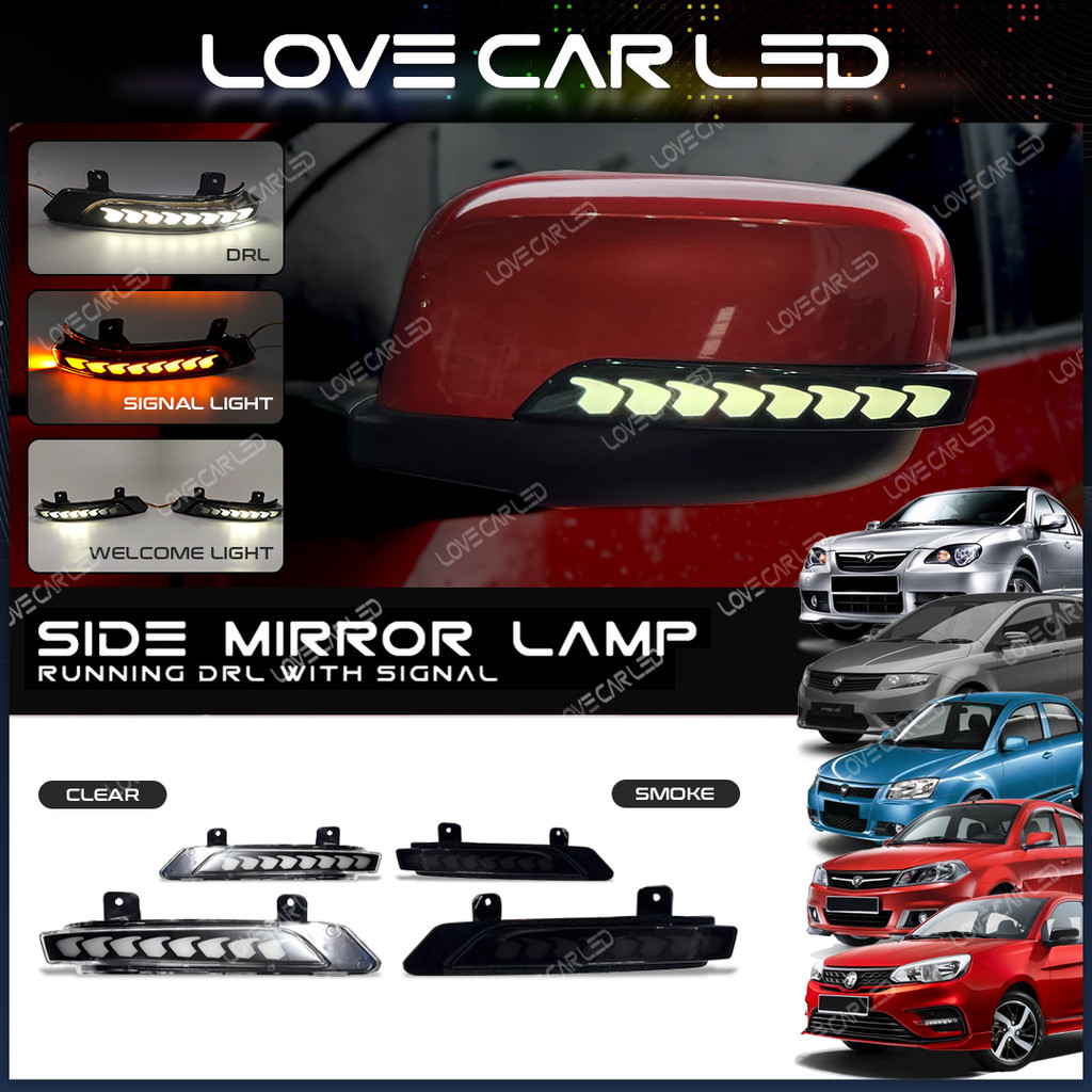 Proton Saga BLM FL FLX SAGA VVT 16-25 PREVE PERSONA New Side Mirror LED ...