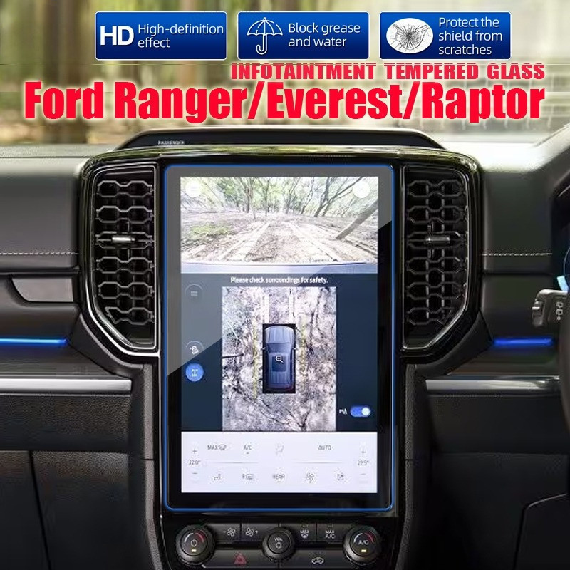 Tempered glass screen protector For Next Gen Ford Ranger Wildtrak 2024 ...
