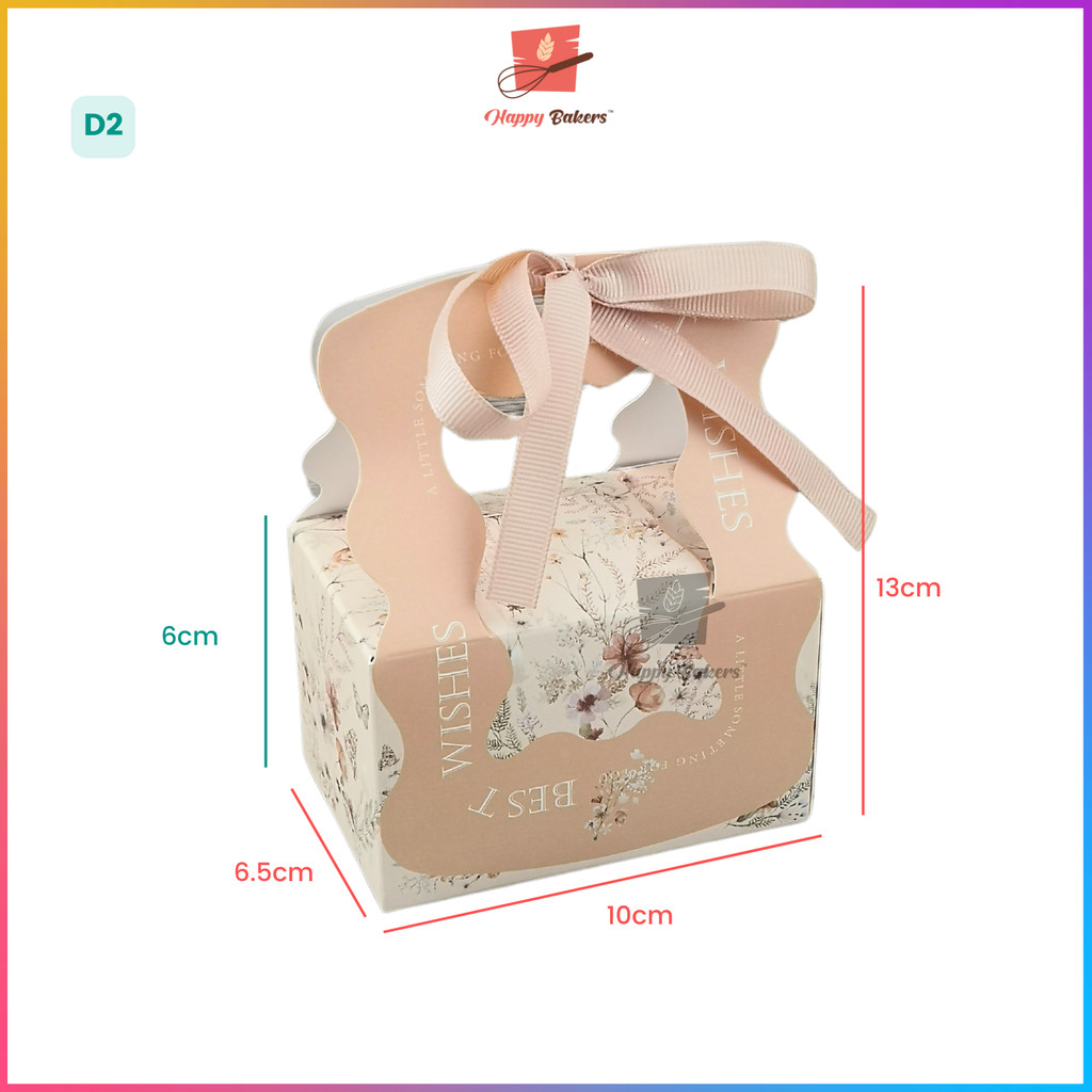 Best Wishes Mini Gift Box For Gifts Cookies Cakes Doorgift Kotak Hadiah ...