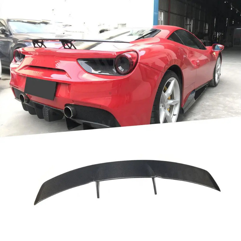 Dry Carbon Fiber Car Rear Trunk Spoiler Rear Bumper Wing Boot Rear ...