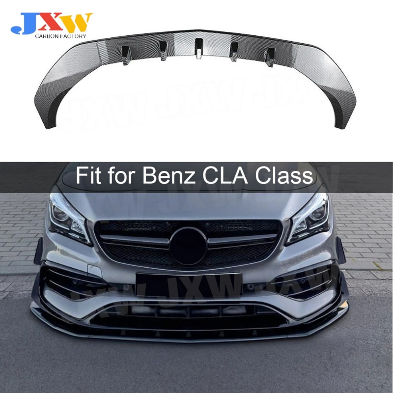 ABS Three-section Front Bumper Lip Spoiler Body Kits for Benz CLA Class ...