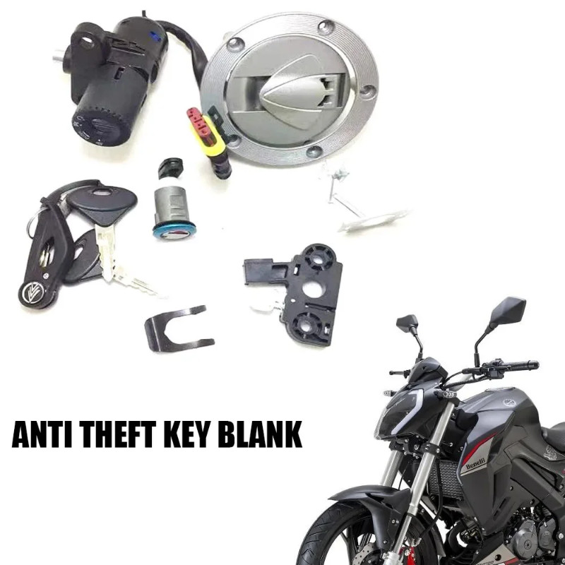 Motorcycle Keeway RKF 125 Magnet Lock Cover Anti Theft Key Blank For ...