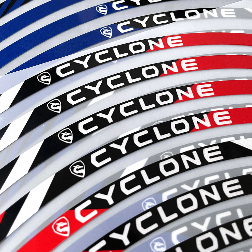 Reflective Motorcycle Wheel Hub Stickers for Cyclone RT2(Front 15inch ...