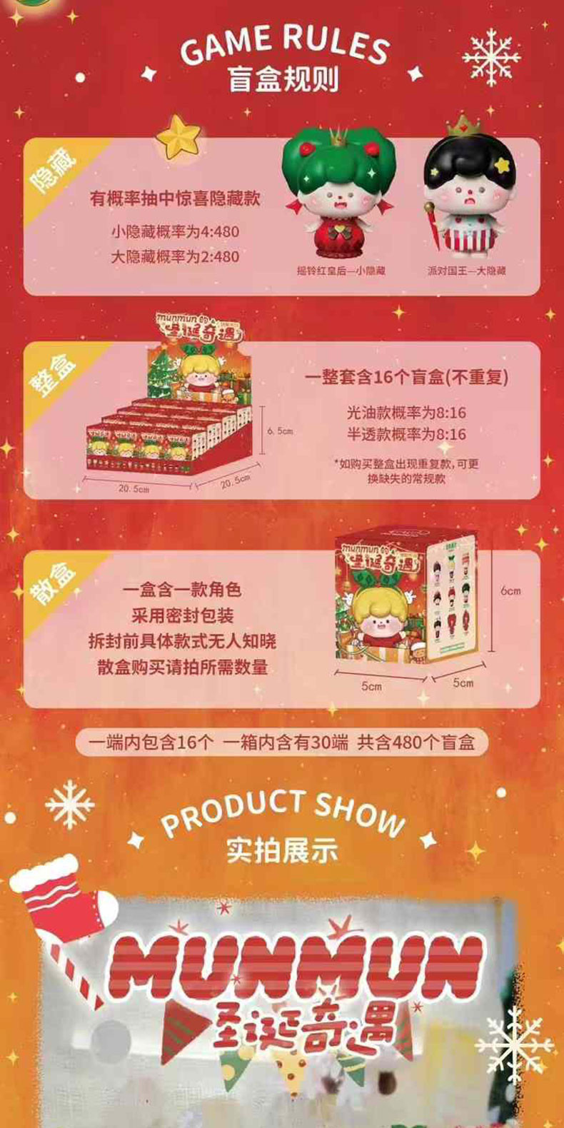 Munmun Christmas Adventure Cute Blind Box Christmas Gift | Shopee Malaysia
