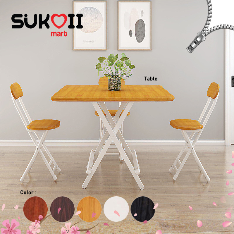SKOI 60cm/80cm Home Folding Dining Table Simple Small Folding Table And ...