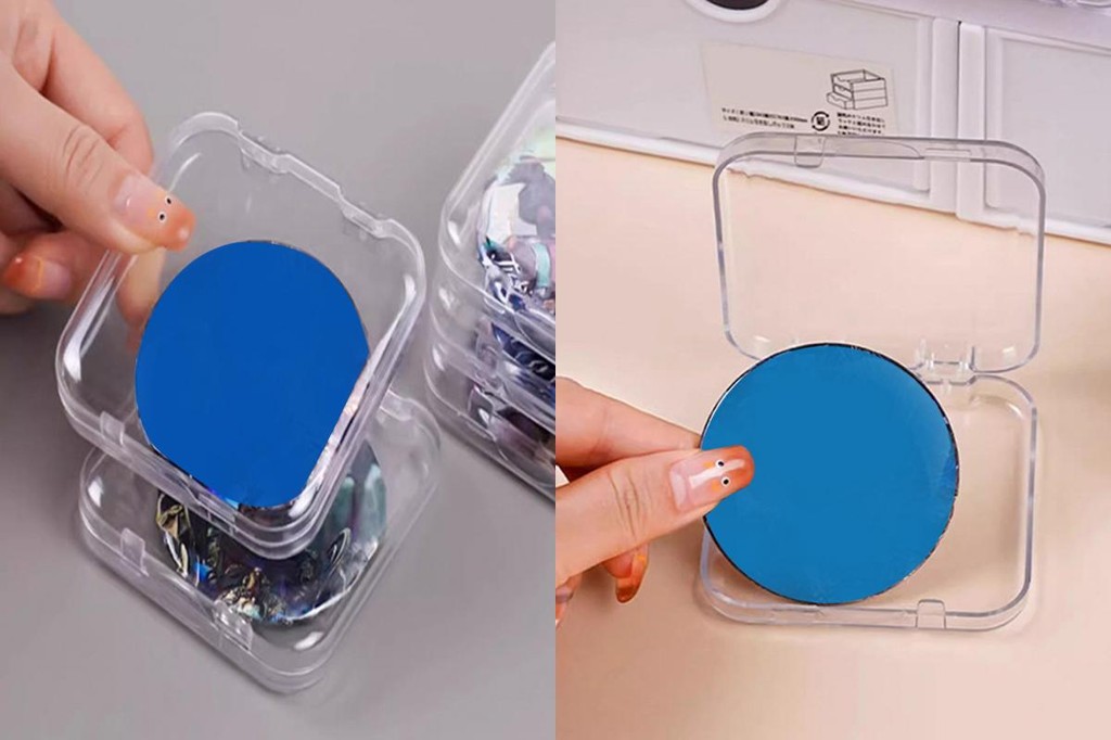 Sr| Acrylic Badge Organizer Clear Acrylic Badge Box Anime Game Badge ...