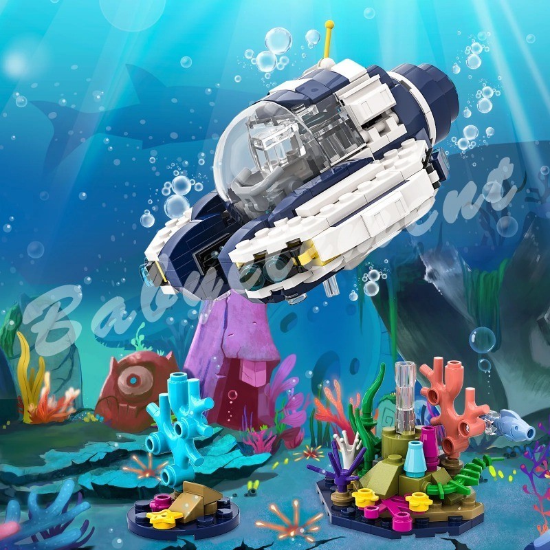 Gobricks Subnautica Seamoth Bricks Model Submersible Spacecraft ...
