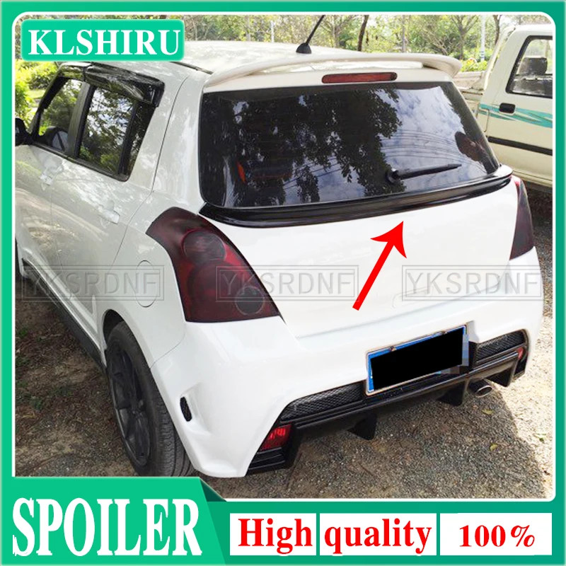 KLSHIRU For Suzuki Swift Spoiler 2005 2006 2007 2008 2009 2010 2011 ...