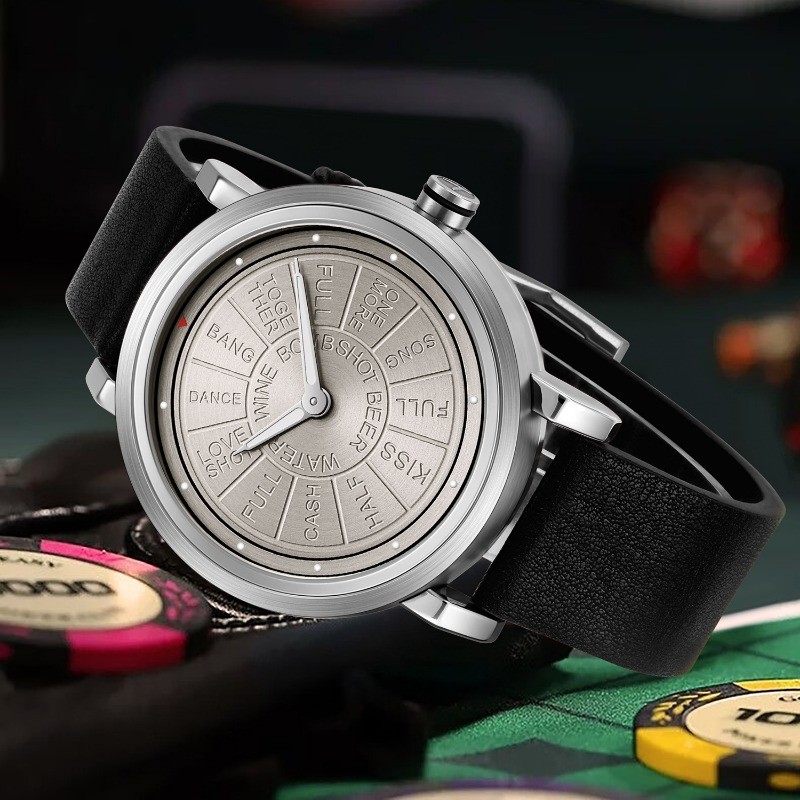 Players Gambling Series Men's Mechanical Watch European Roulette Poker ...