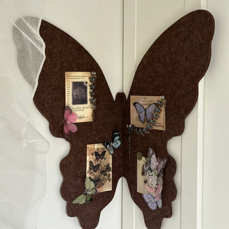 Butterfly Felt Board Bedroom Entrance Atmosphere Photo Wall Perforation ...