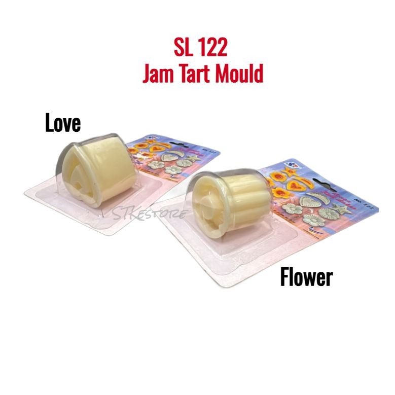 Acuan Kuih Jem Tart Nanas Bunga Acuan Kuih Tat Tart Bunga Bulat Biskut ...