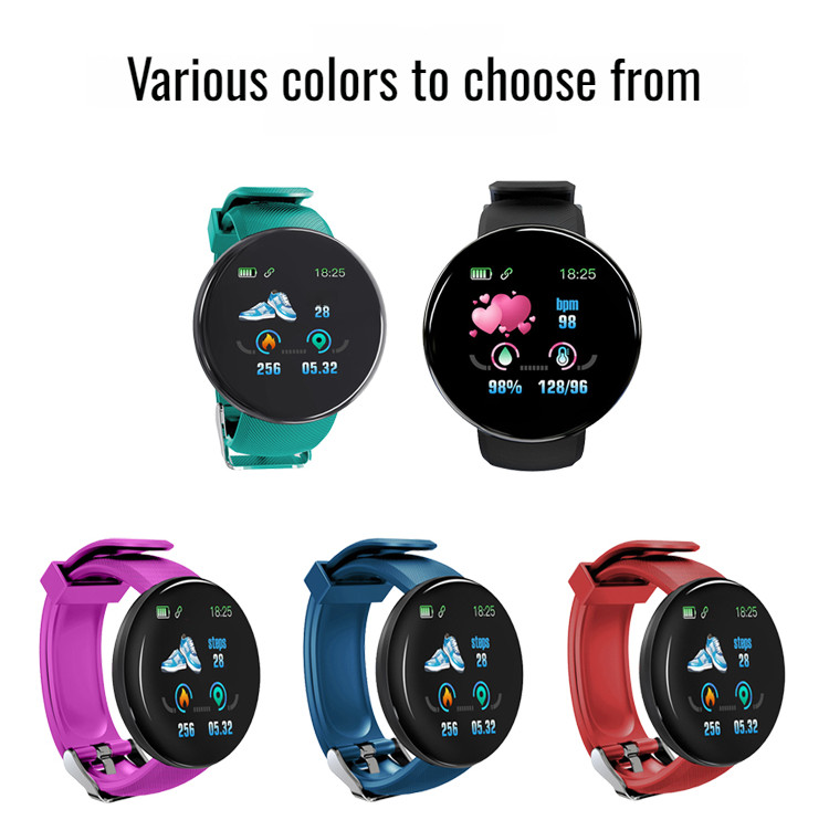 Smart sports watch with pedometer and heart rate monitoring | Shopee ...