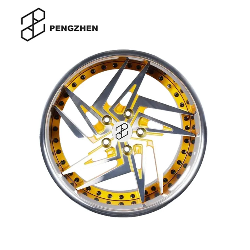Pengzhen Custom Nice Quality 2 Piece Forged Wheel Gold 5x112 18 Inch ...