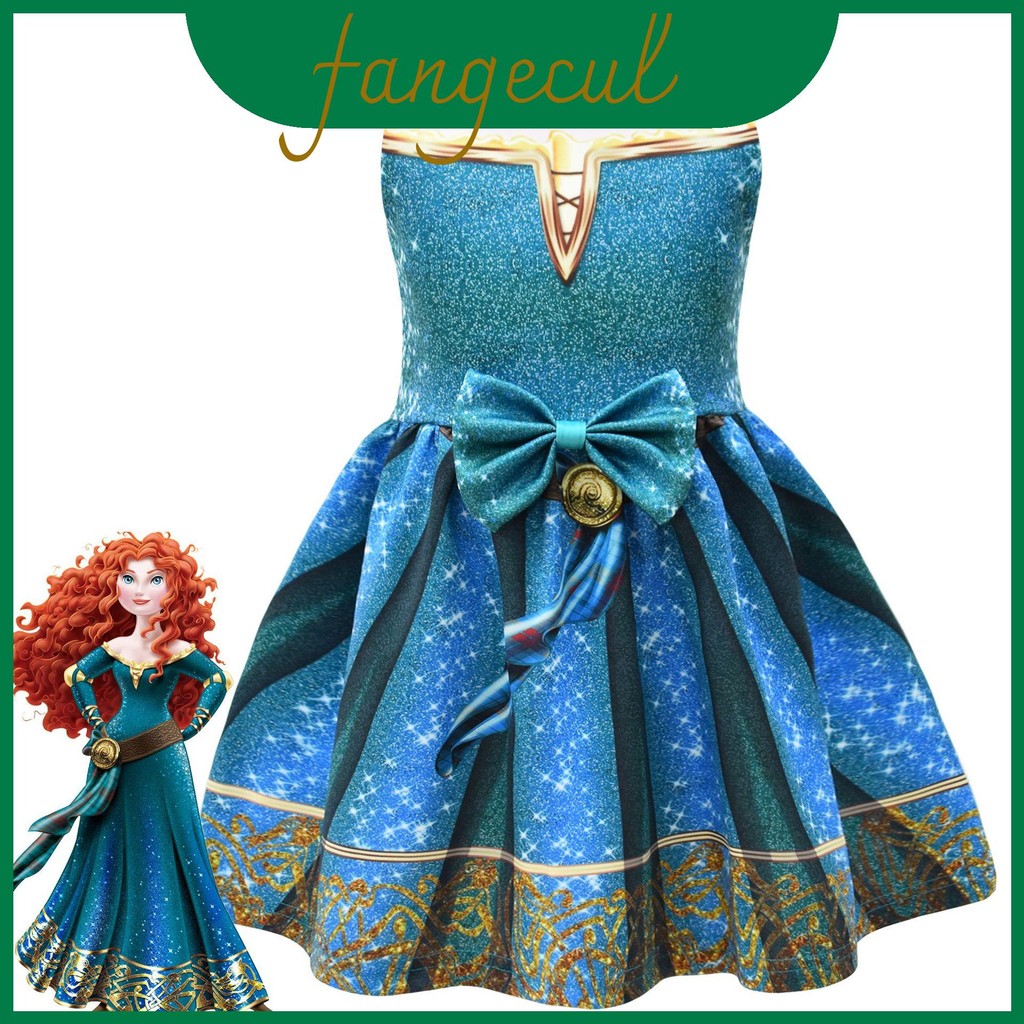 Cosplay Merida Adorable Costume For Girls Available In Different Sizes ...