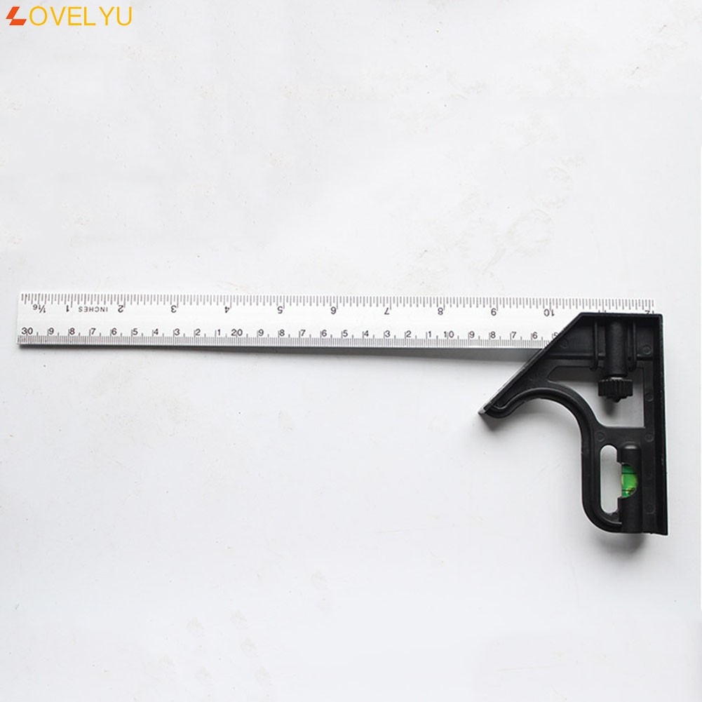 90° Combination Angle Square Metric Angle Finder & Protractor Ruler ...
