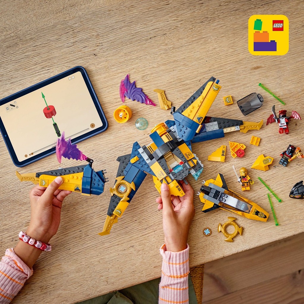 LEGO 71833 Ninjago Ras and Arin's Super Storm Jet Building Toy Set (510 ...