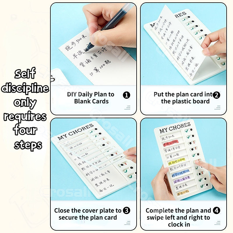 Reusable Daily Task Planning Board Detachable Chores Checklist Board ...