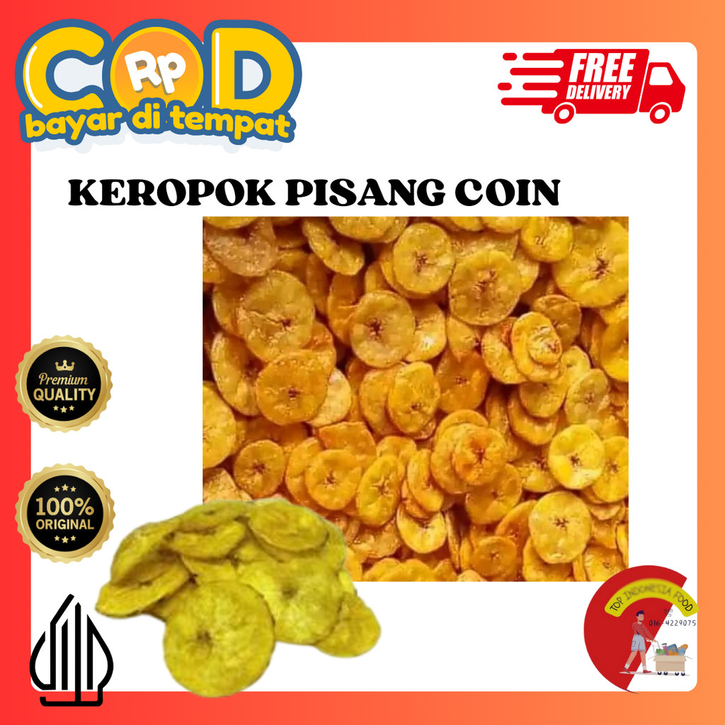 Kerepek/ keropok Pisang Koin/ Banana Chips/ 100%original [HALAL ...