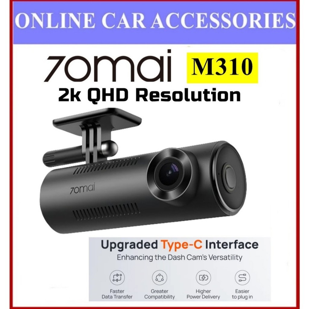 [Installation Provided] 70mai M310 Full HD Dash Cam Recorder DashCam ...