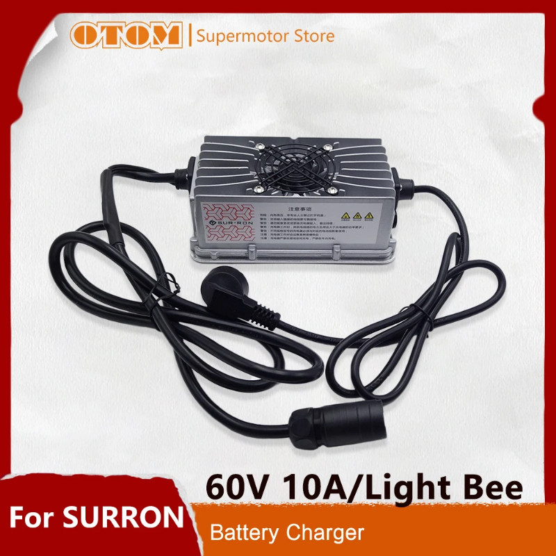 Motorcycle Accessories 60V 10A Original Charger Battery Silent Charging ...