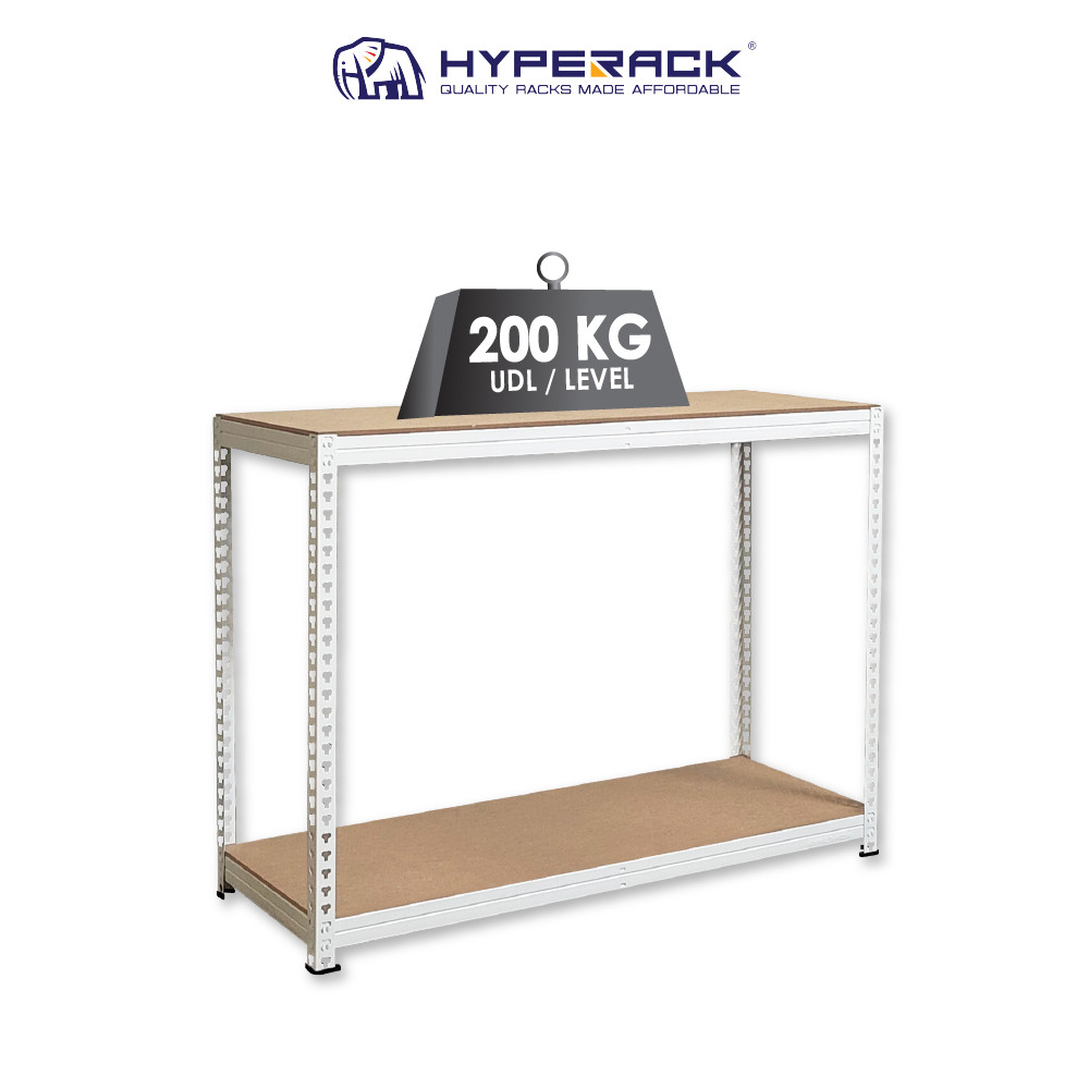 HYPERACK ™️ [Free Shipping] Livin Rack White Boltless Rack 2 Levels ...