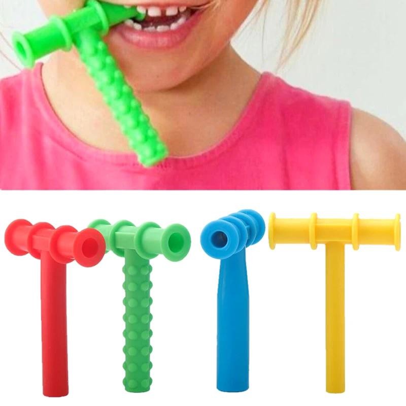 Kid Chewing Tube Speech Therapy Teeth Massager Children Talk Tools For ...