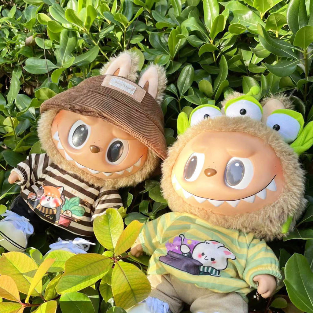 38Cm Labubu Caramel Doll clothes Christmas gifts for kids（Labubu Time ...