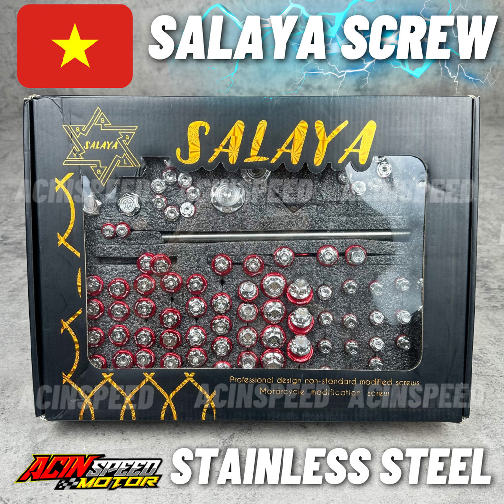 ORIGINAL SALAYA SCREW/ DISC PLATE SCREW/ SPROCKET SCREW/ MUDGUARD SCREW ...
