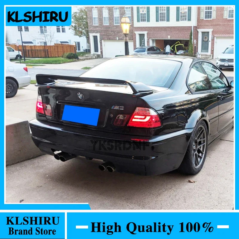 For BMW 3 Series E46 Rear Spoiler 1998-2006 Year ABS Black Spoiler ...