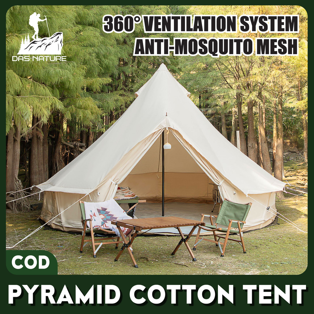 Das Nature™ Mountainhiker Yurt tent Pyramid cotton tent Khemah camping ...