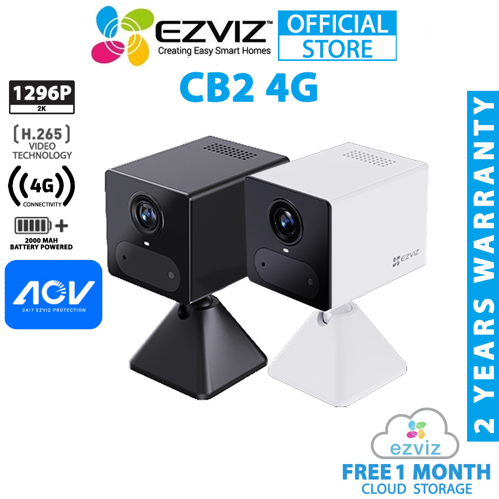 Ezviz CB2 4G 3MP Two Way Talk Motion Detection 4G LTE Battery Powered ...
