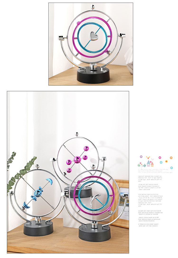 Magnetic Perpetual Motion Instrument Newton Pendulum Ball Love ...