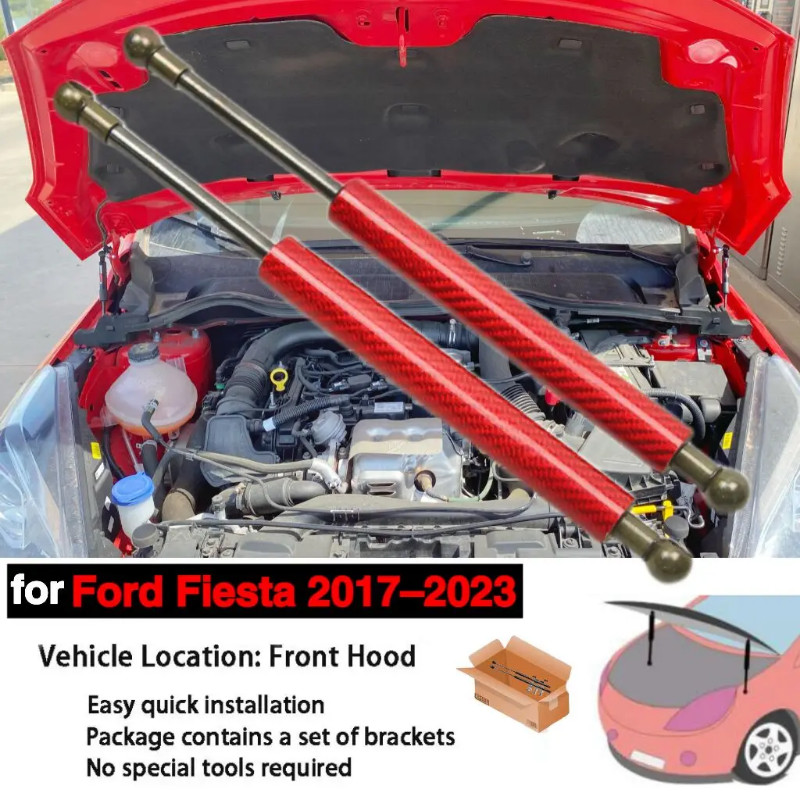 Hood Bonnet Struts for Ford Fiesta 2017 2018 2019 2020 2021 2022 2023 ...