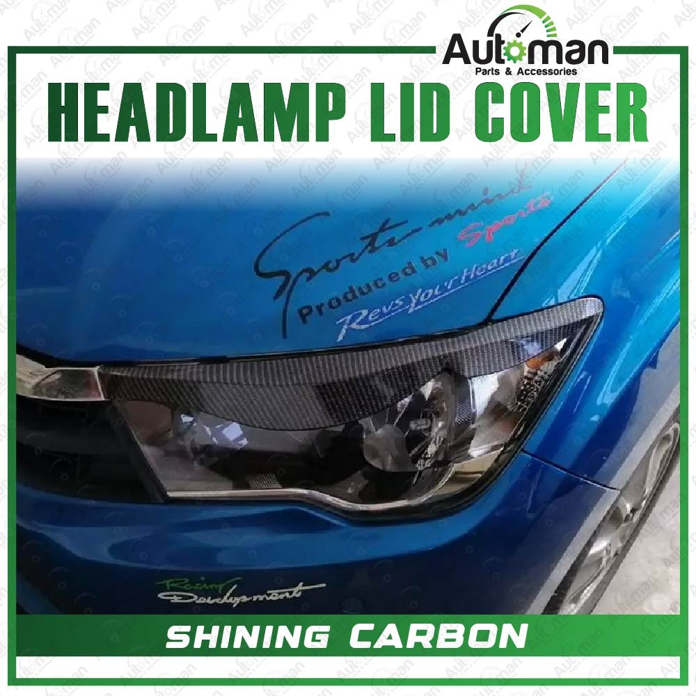 Perodua Bezza 2016 - 2018 Carbon Black Chrome - Eyelid Lip Eye brow V1 ...