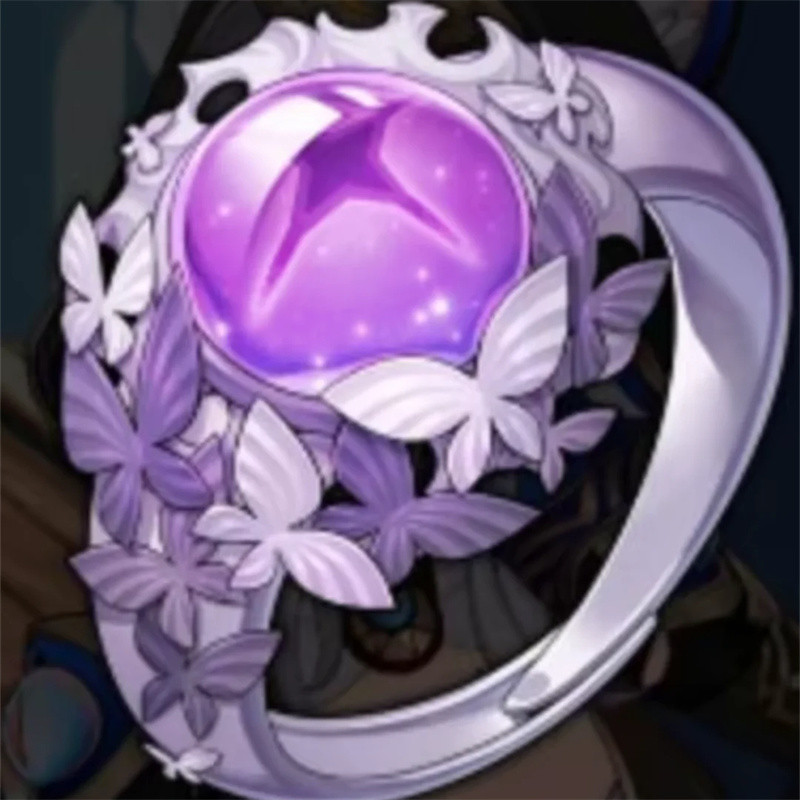 Honkai Star Rail Castorice Butterfly inspired Exquisite Open ring ...