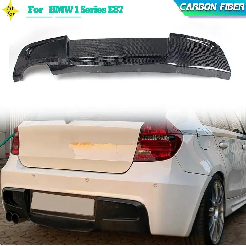 1 Series Carbon Fiber Rear Bumper Diffuser Lip for BMW E87 M Sport ...