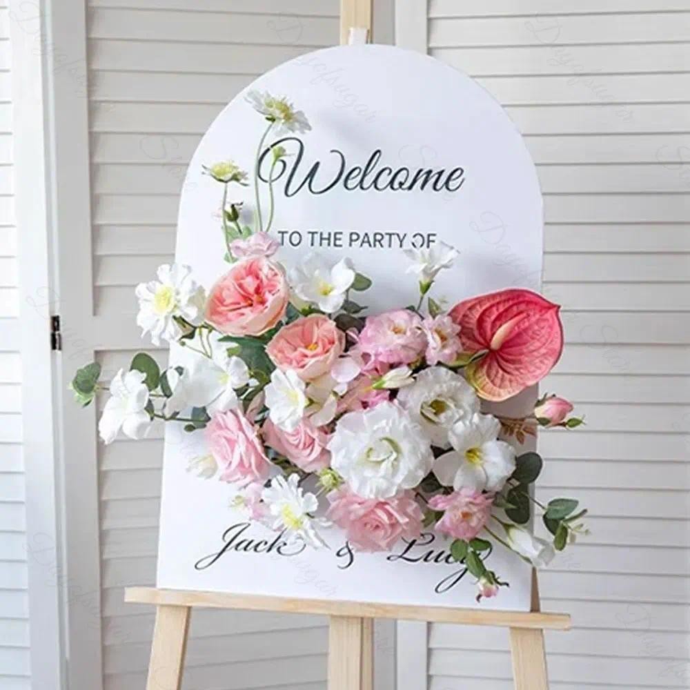 Personalized Flower Box Welcome Sign Mosaic Board Personalized Wedding ...